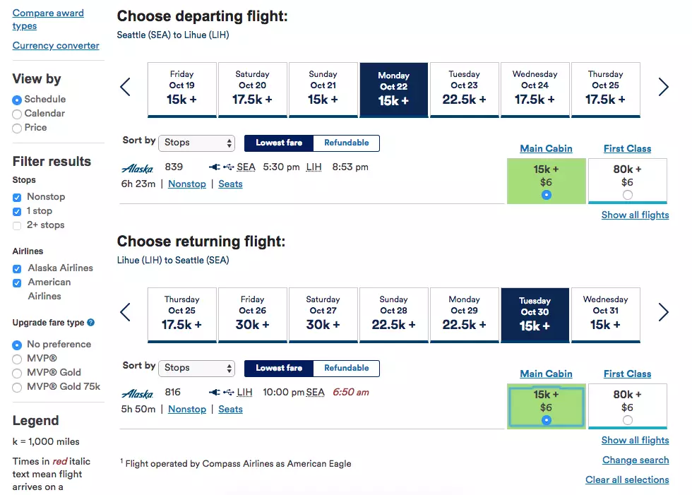 Itaniji Iṣowo: Awọn ọkọ ofurufu Award Alaska Airlines Lati 5,000 Miles 2776_4