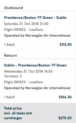 Samningsviðvörun: Bandarískar borgir til Dublin frá $270 fram og til baka 28383_1