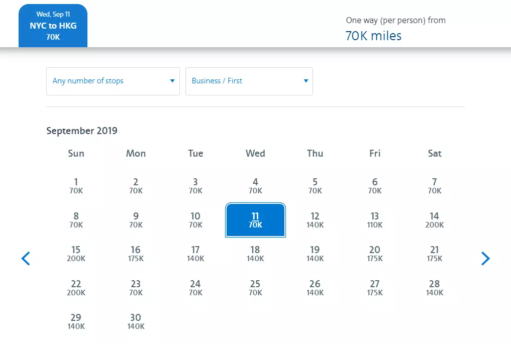 Biz Class Saver-toekennings, Upgrade Space op AA se langste vlugte 29080_2