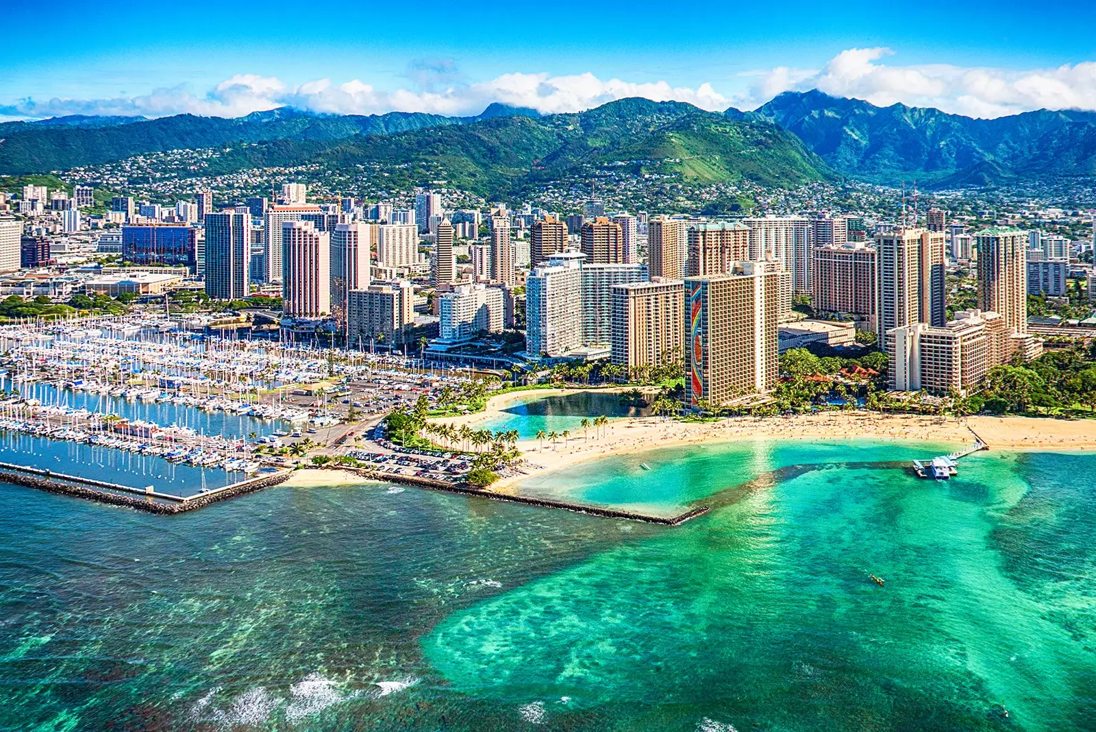 Flyg till Honolulu, Oahu