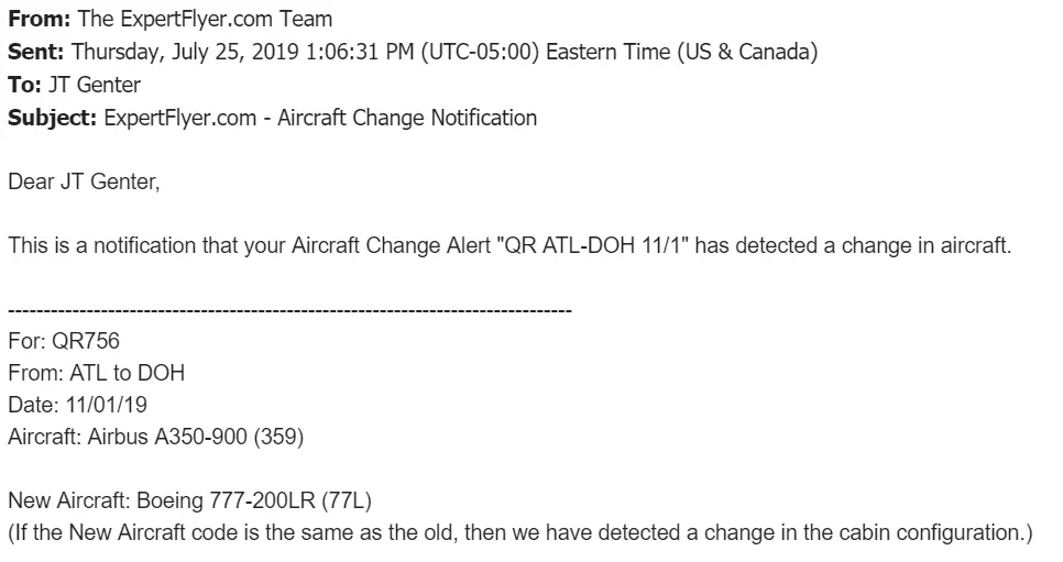 Qatar Downgrades roueg Business Class op Atlanta Route 31516_1