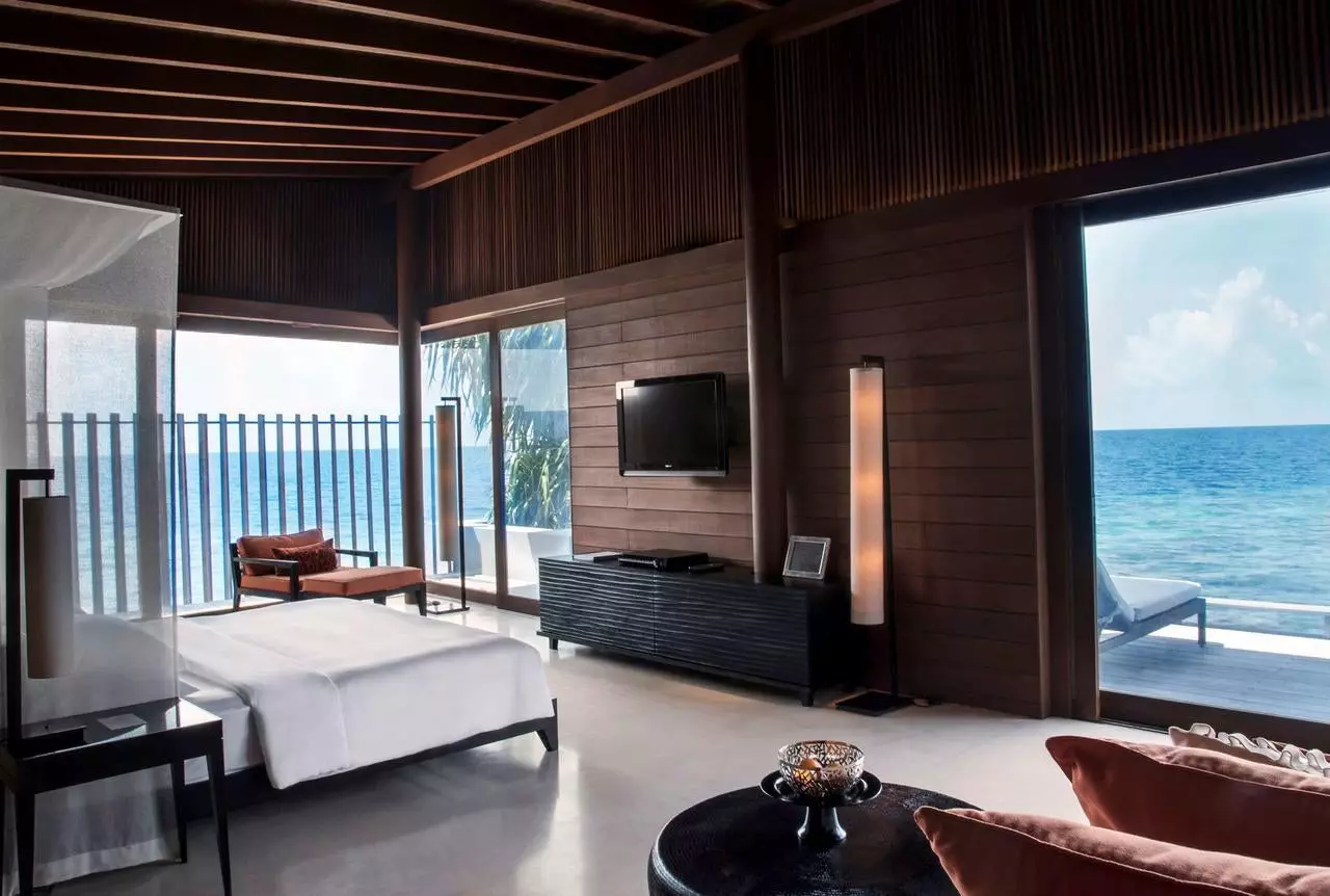 'n Pragtige kamer by die Park Hyatt Maldives Hadahaa kan ook joune wees vir die regte hoeveelheid punte. (Foto deur TPG).