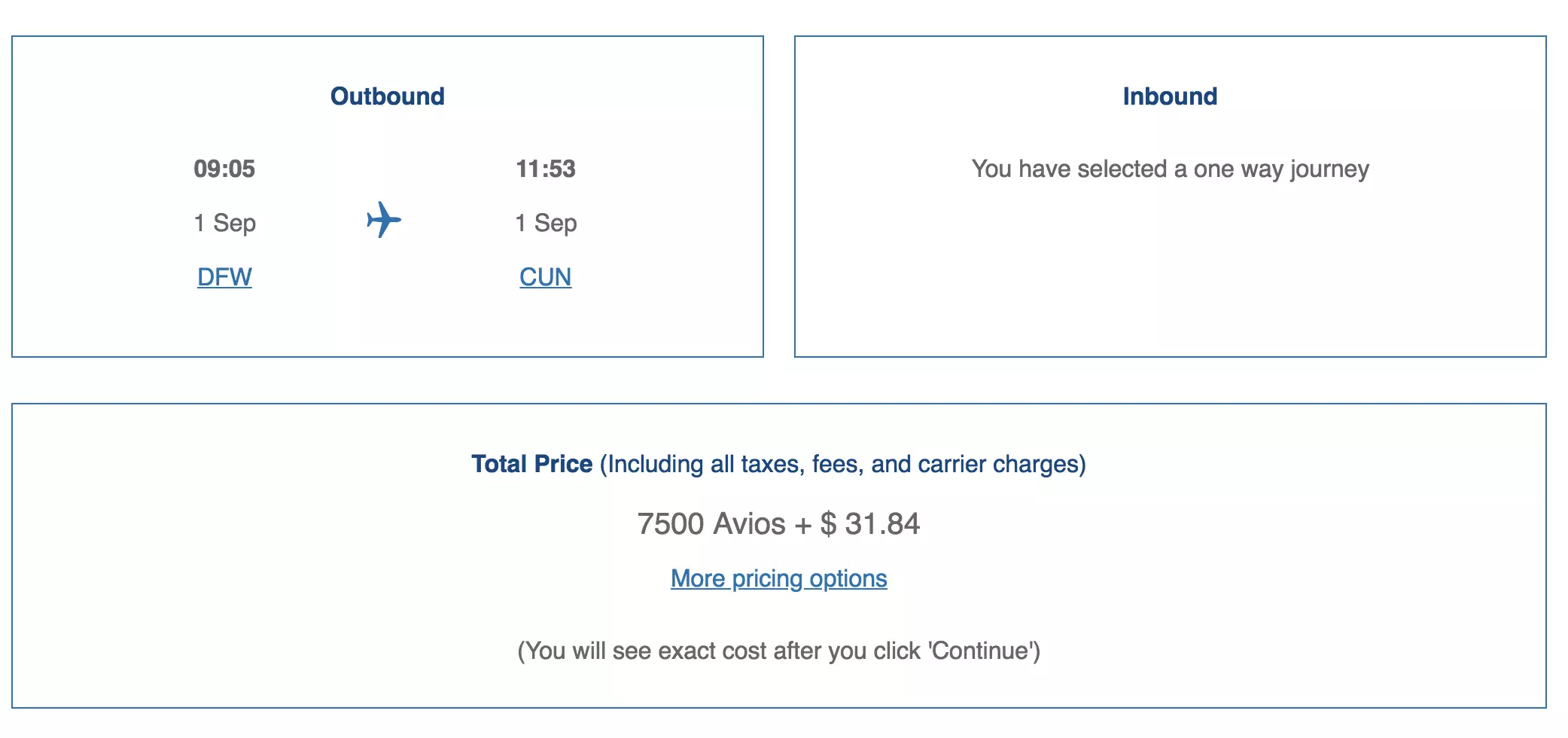 American Airlines Award Flights (Denove) Rezerveblaj Interrete Uzante British Airways Avios 3194_1