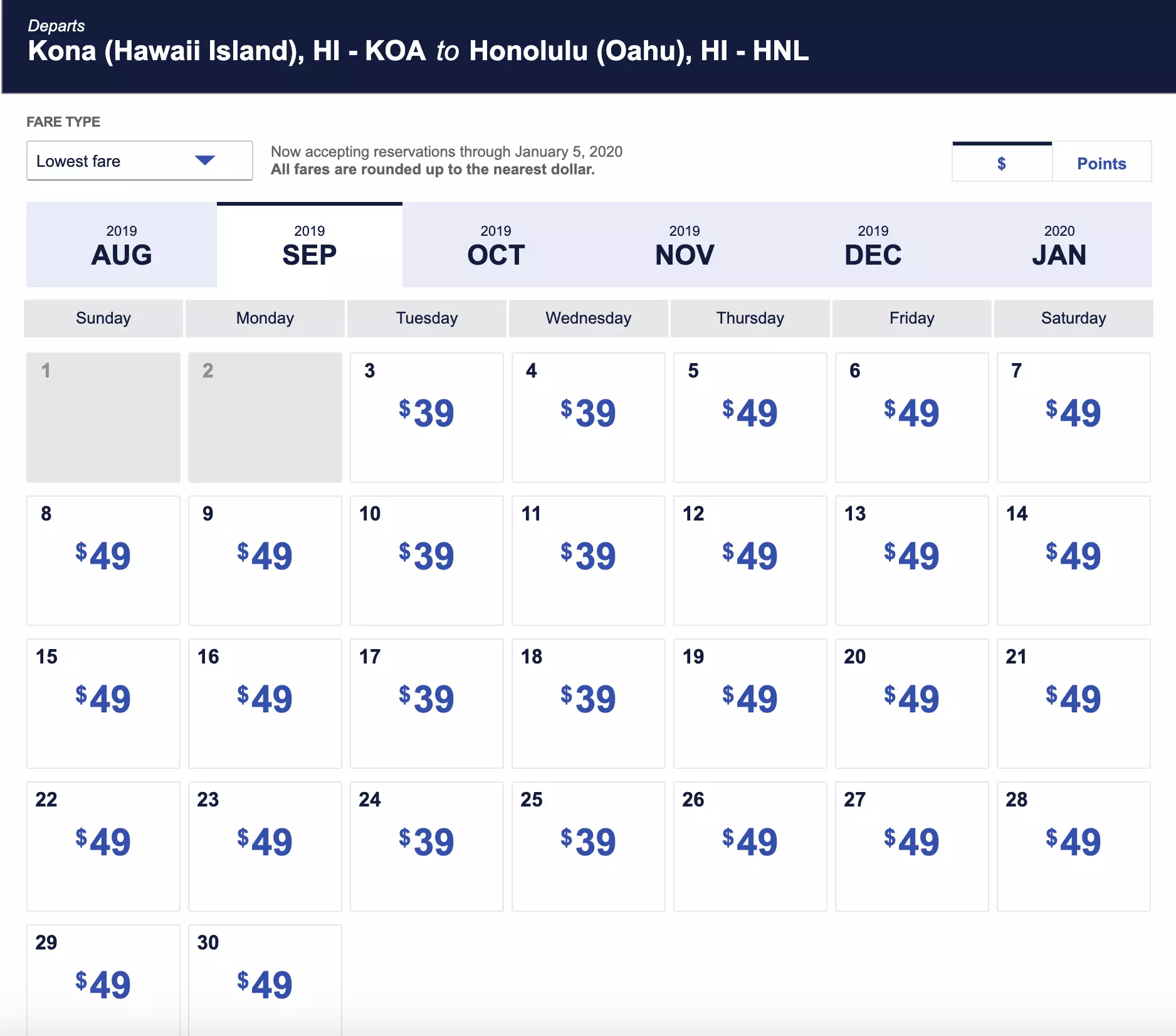 Southwest i International Destinations Mai le $69 pe 3,120 Points 32896_2