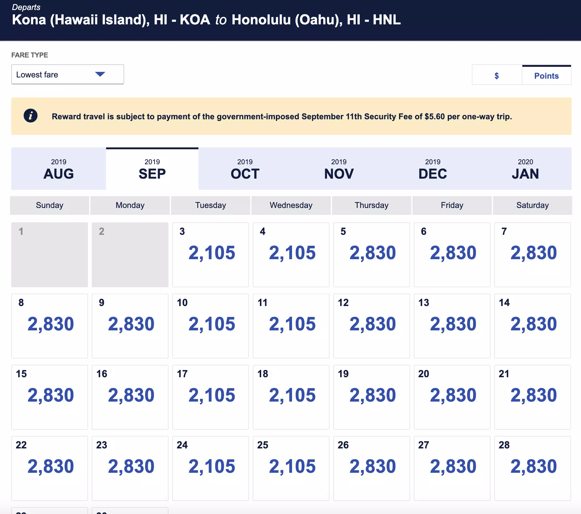 Von Südwesten nach Intl. Ab 69 $ oder 3.120 Punkte 32896_3