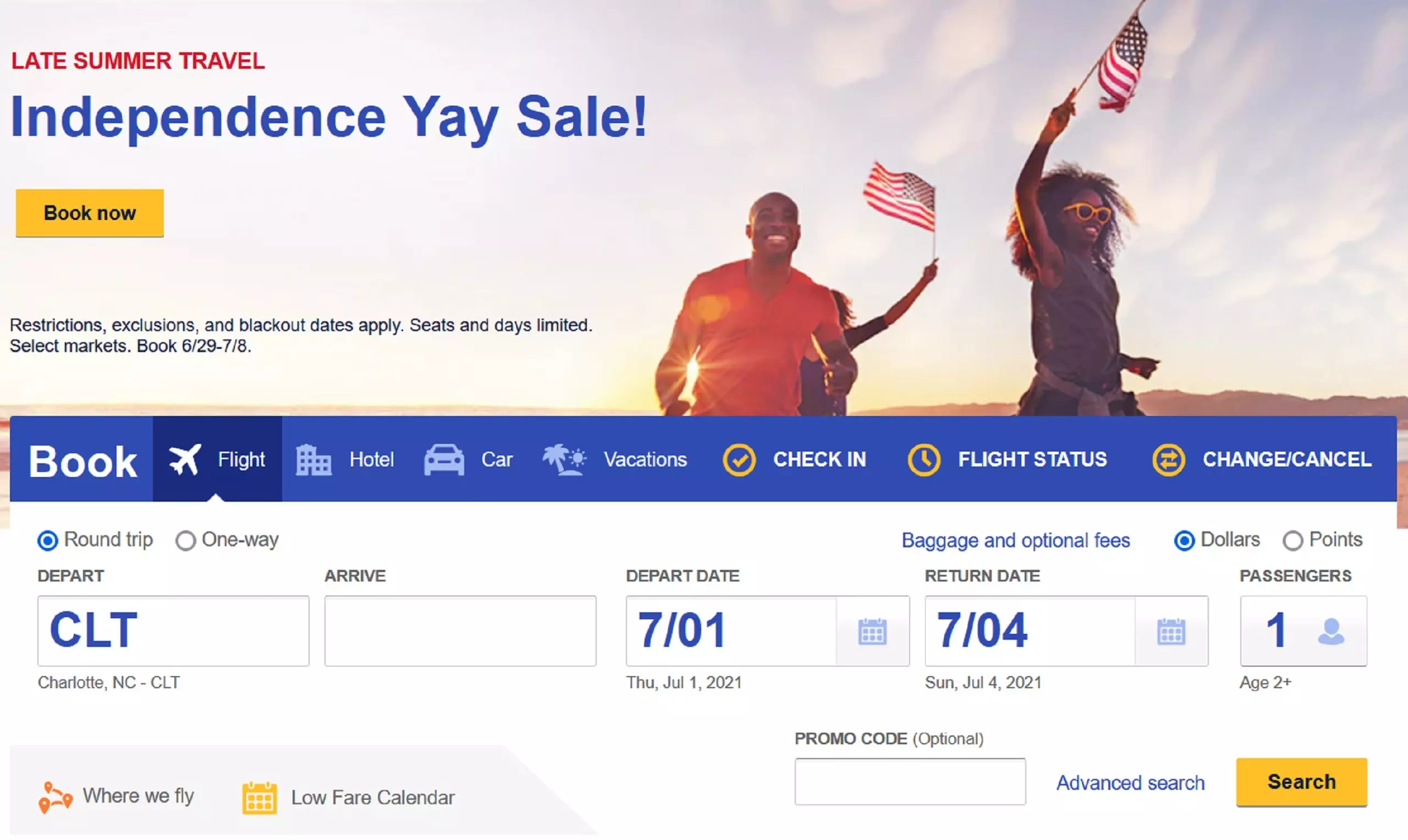 Deal: Southwest célèbre le jour de l'indépendance avec des tarifs de 49 $ 33744_1