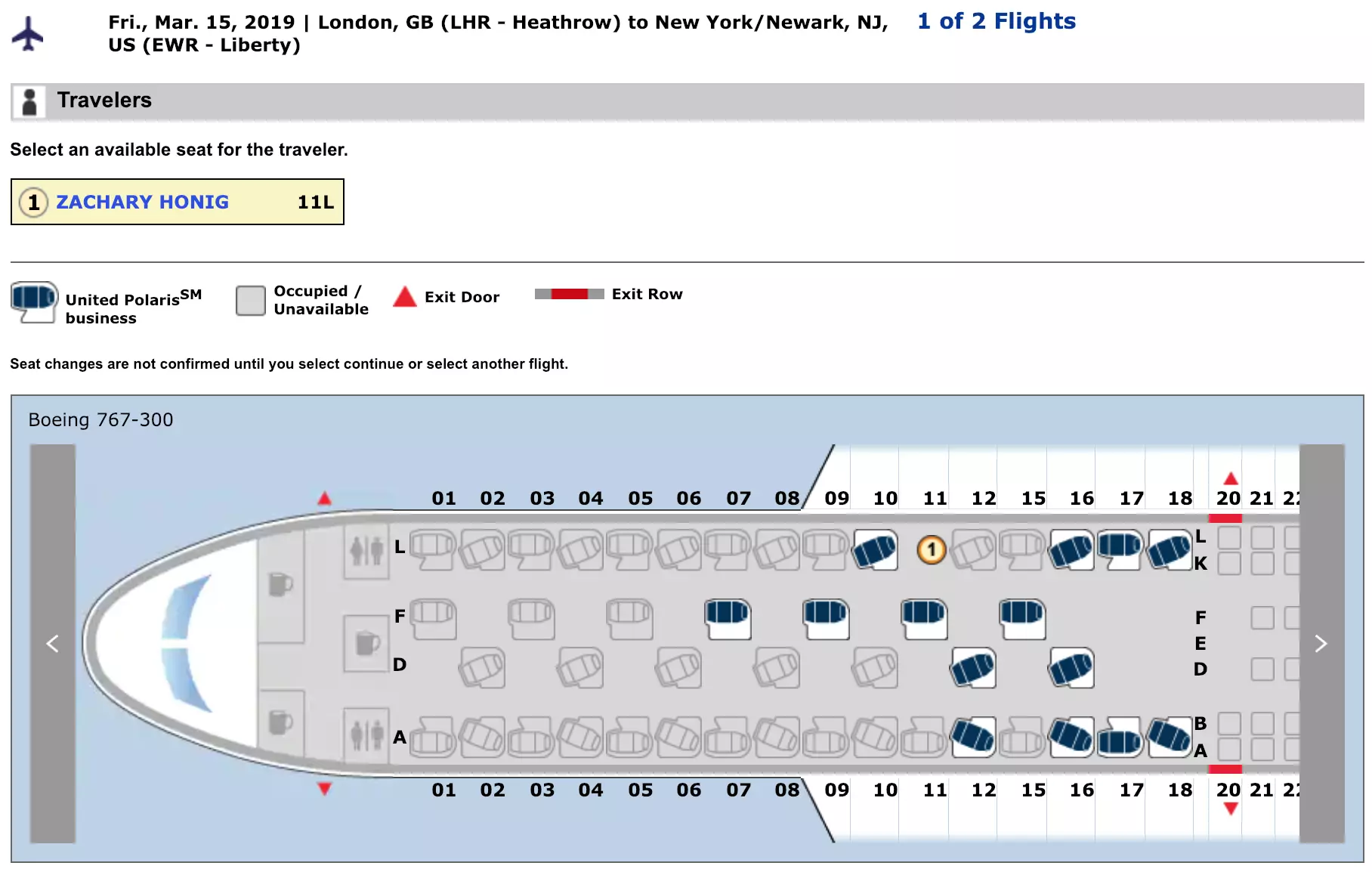 16 Rows of Biz: Skoða Polaris á 'High-J' 767 frá United 34120_40