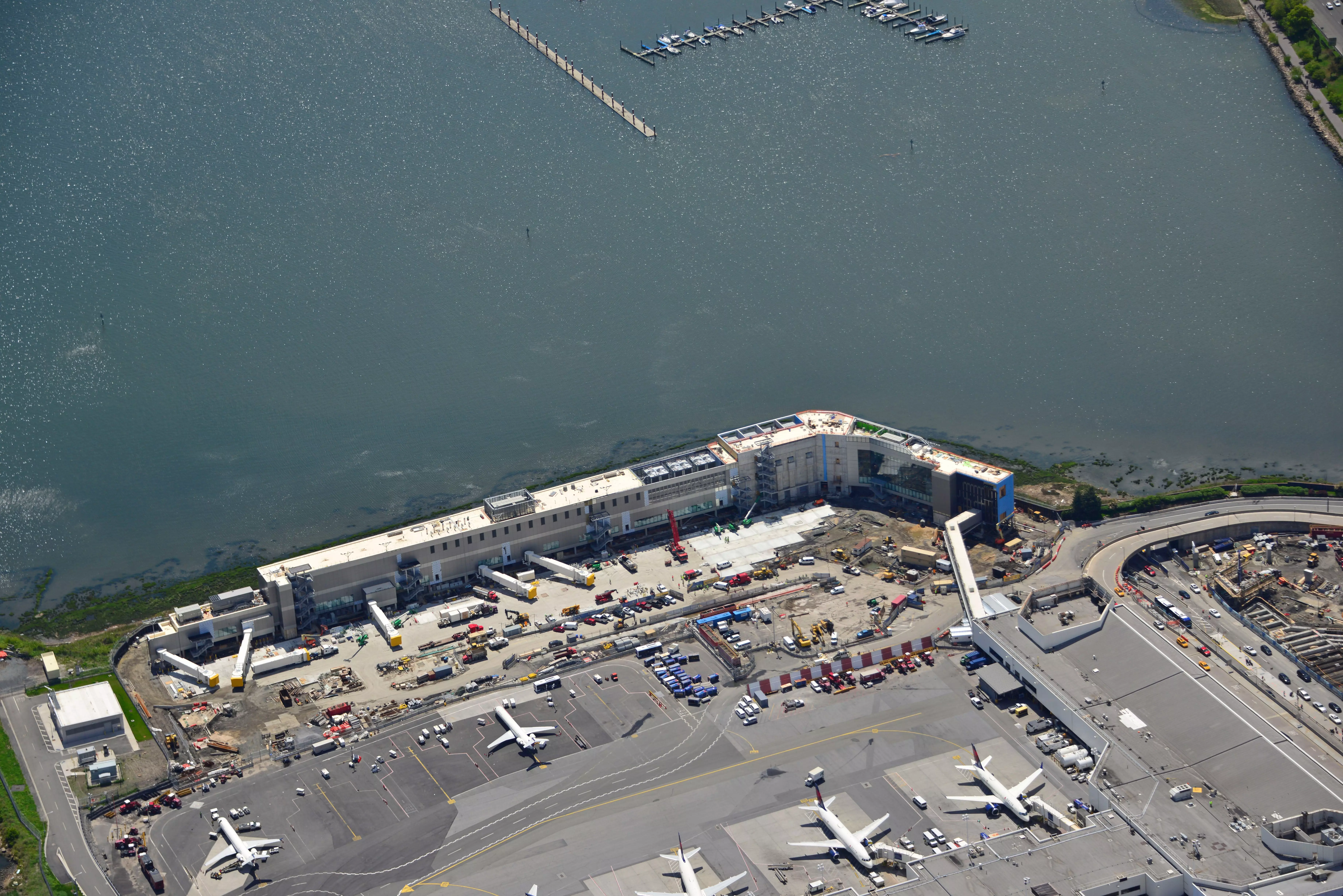 Pembangunan concourse G baru Delta Air Lines di bandara New York LaGuardia. Atas izin Delta Air Lines.