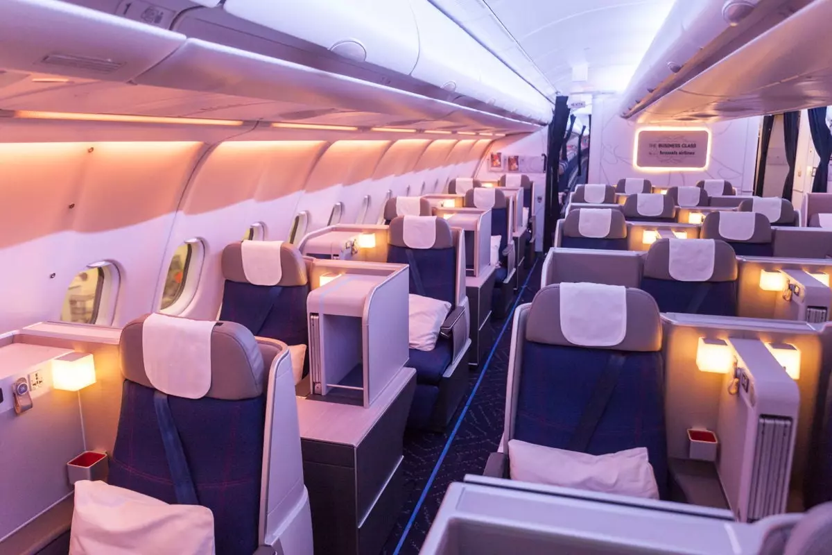 Brussels Airlines business class kabin