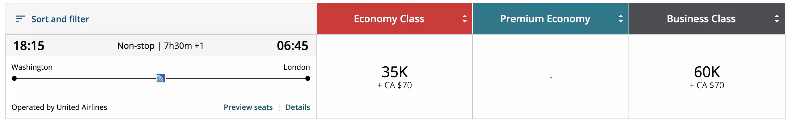 Aeroplan United khoom plig