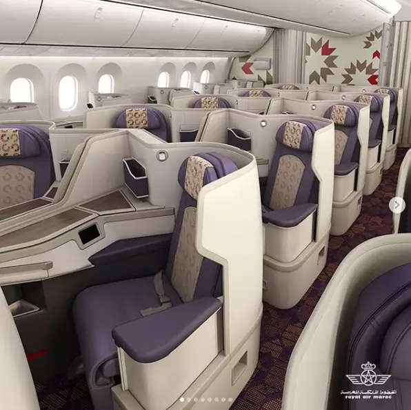 Vea el elegante interior del nuevo 787-9 Dreamliner de Royal Air Maroc 35967_1