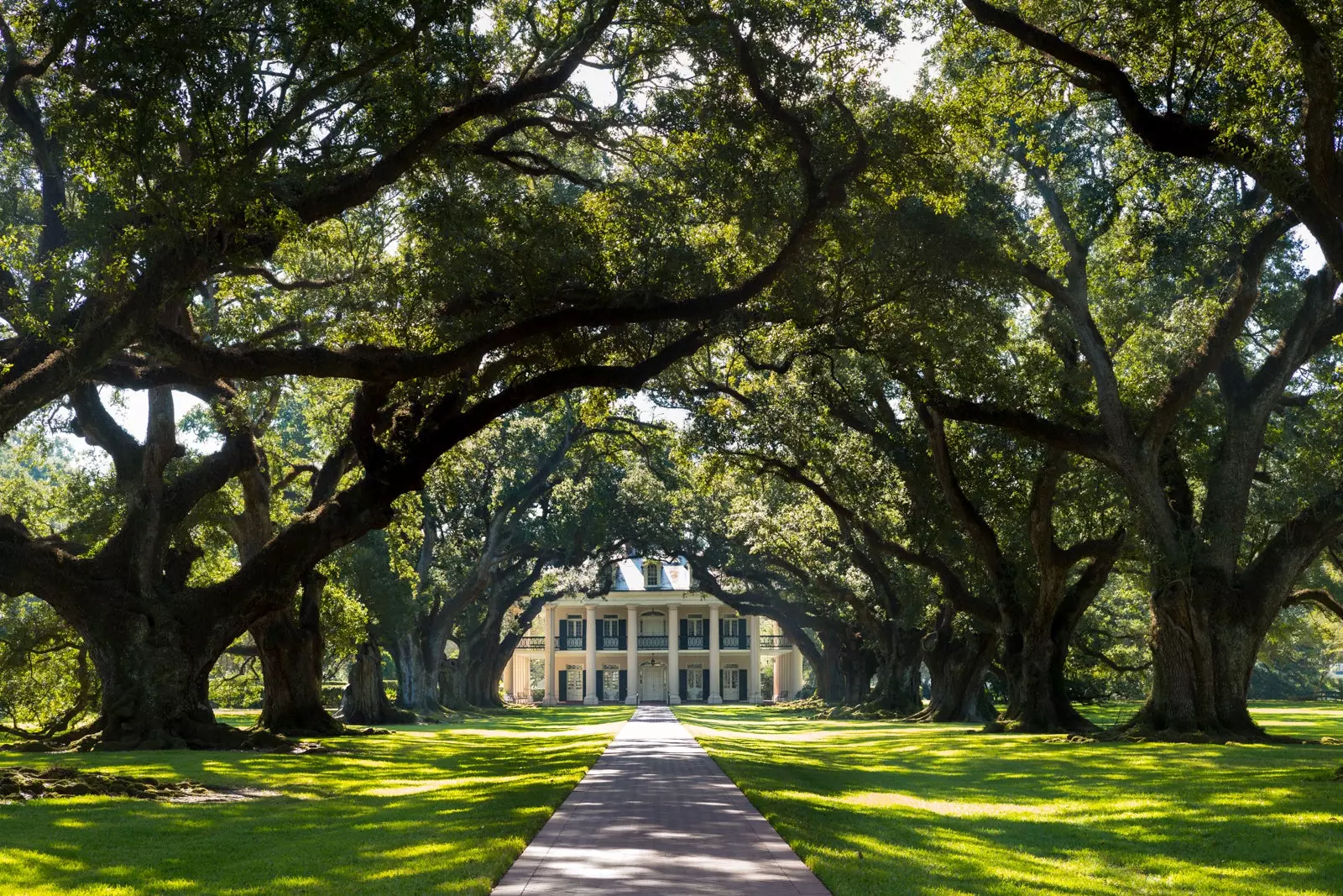 Oak Alley Plantation sa Vacherie, Louisiana. (Larawan ni Tim Graham/Getty Images)