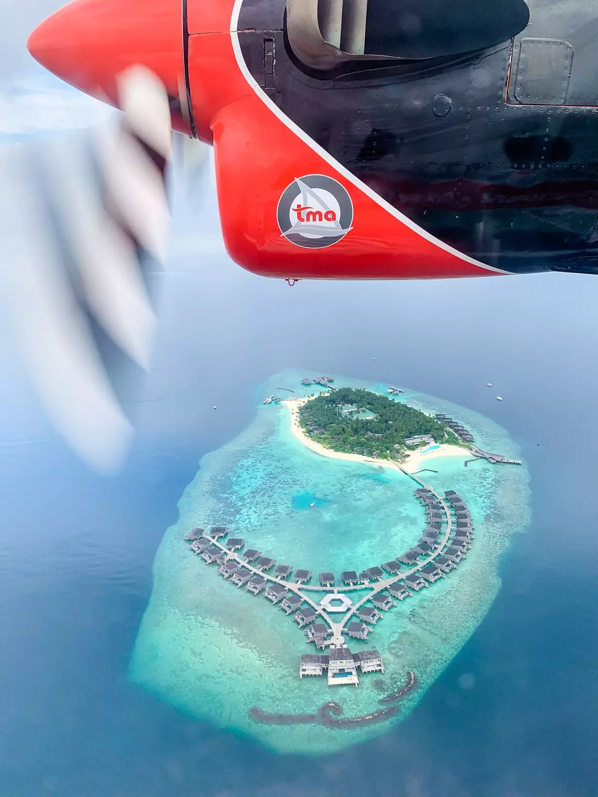 Die 45-minütige Fahrt mit dem Wasserflugzeug war die perfekte Vorbereitung auf einen unglaublichen Aufenthalt im St. Regis Maldives