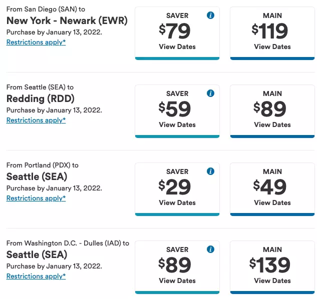 Alaska Airlines iibka tooska ah ee duulimaadka hal-jidka ah ee ka bilaabmaya $29 43000_3