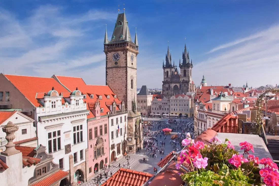 Rynek Starego Miasta w Pradze Czechy