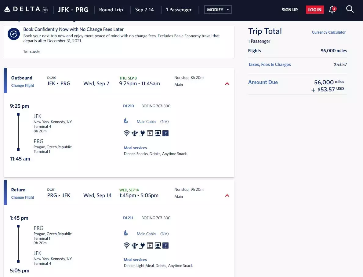 Alerto sa deal sa SkyMiles: Paglupad paingon sa Prague gikan sa East Coast alang sa 56,000 SkyMiles round-trip 43120_2