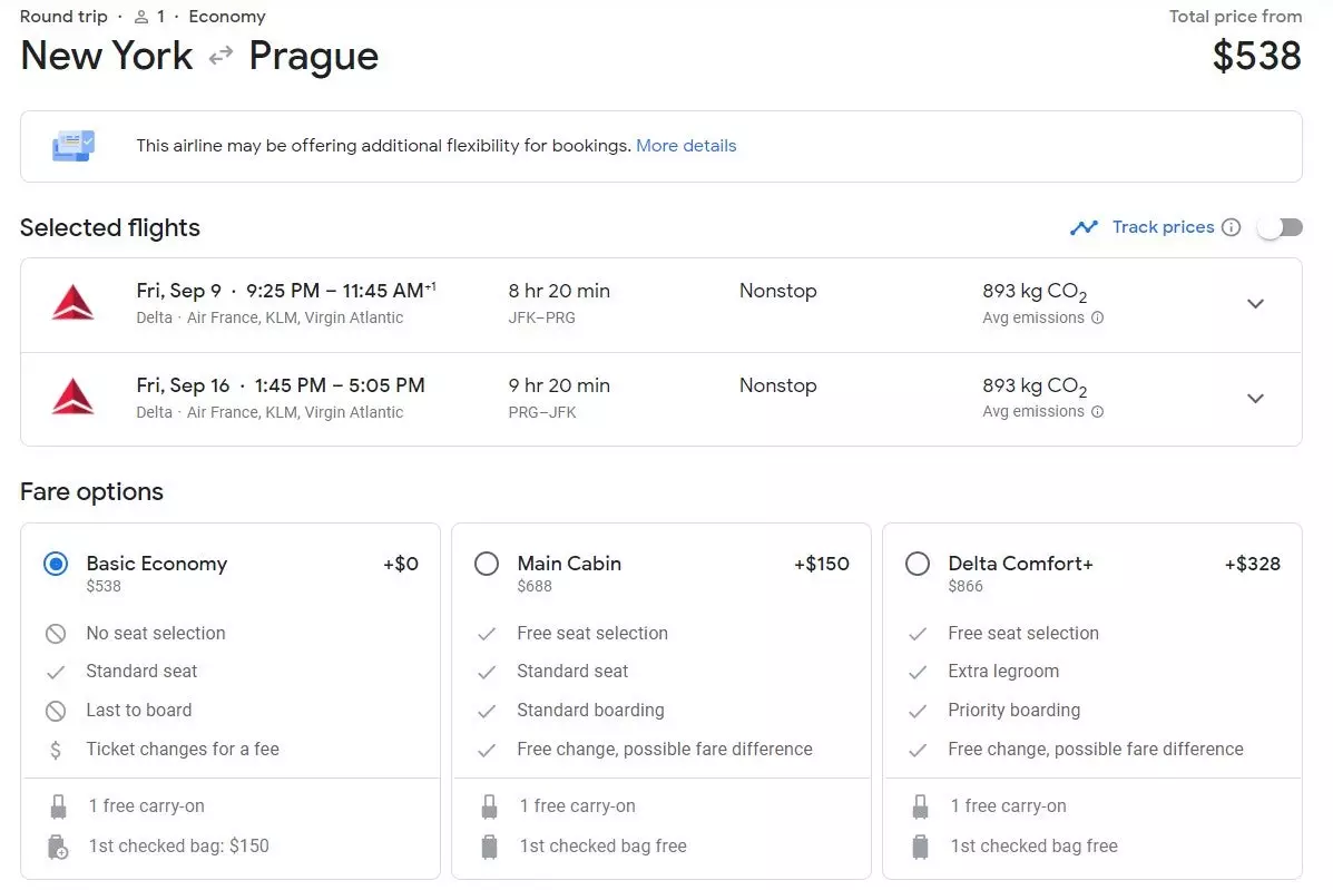 Alerto sa deal sa SkyMiles: Paglupad paingon sa Prague gikan sa East Coast alang sa 56,000 SkyMiles round-trip 43120_6