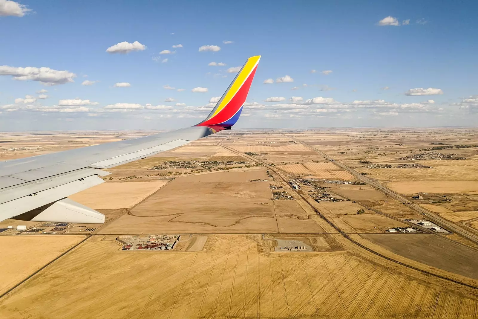 Vista desde un avión del suroeste