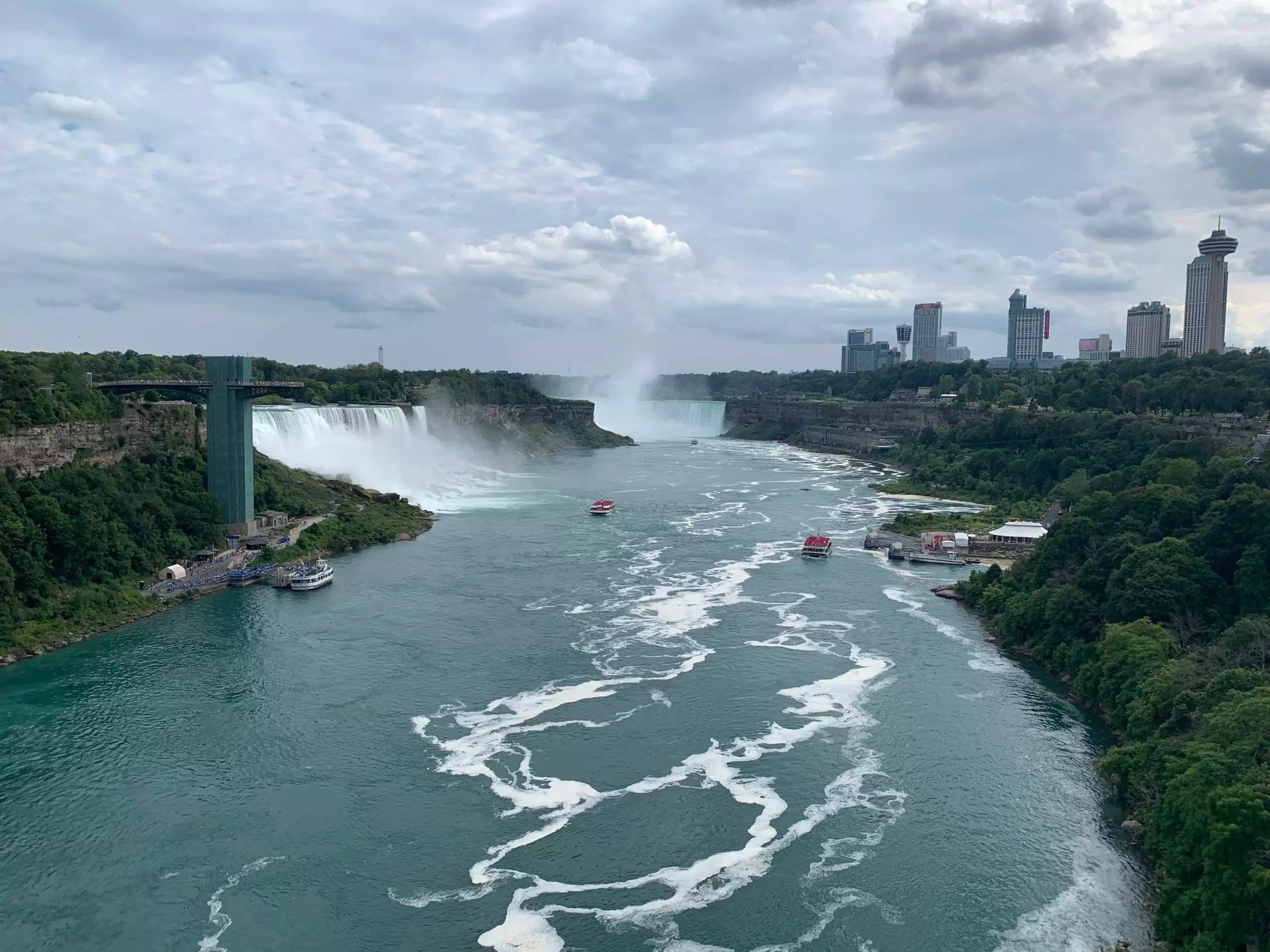 Niagara Falls akan iyakar Amurka/Kanada Yuli 2019. (Hoto daga Clint Henderson/The Points Guy)