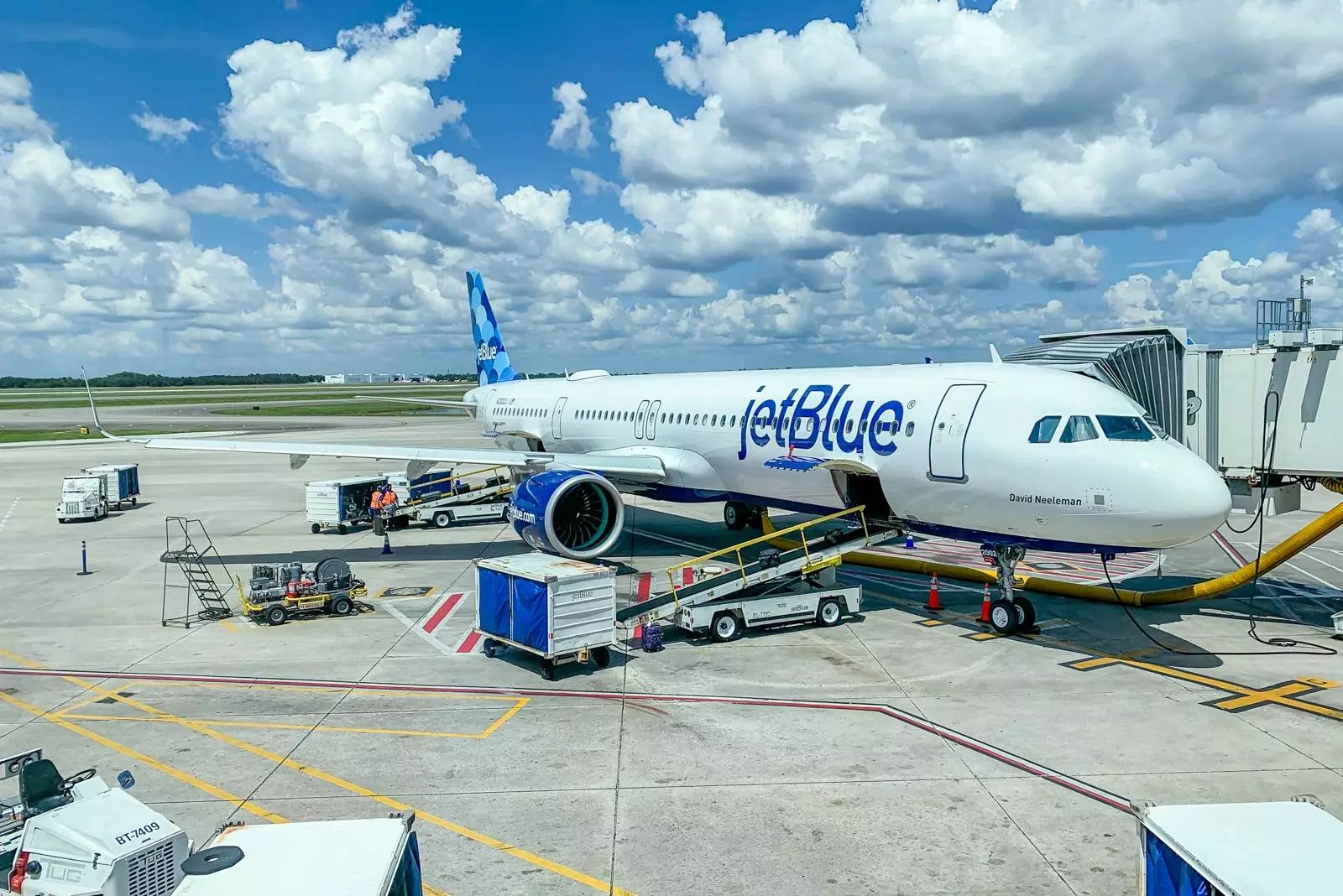 Pesawat JetBlue (Foto dening Zach Griff/The Points Guy)