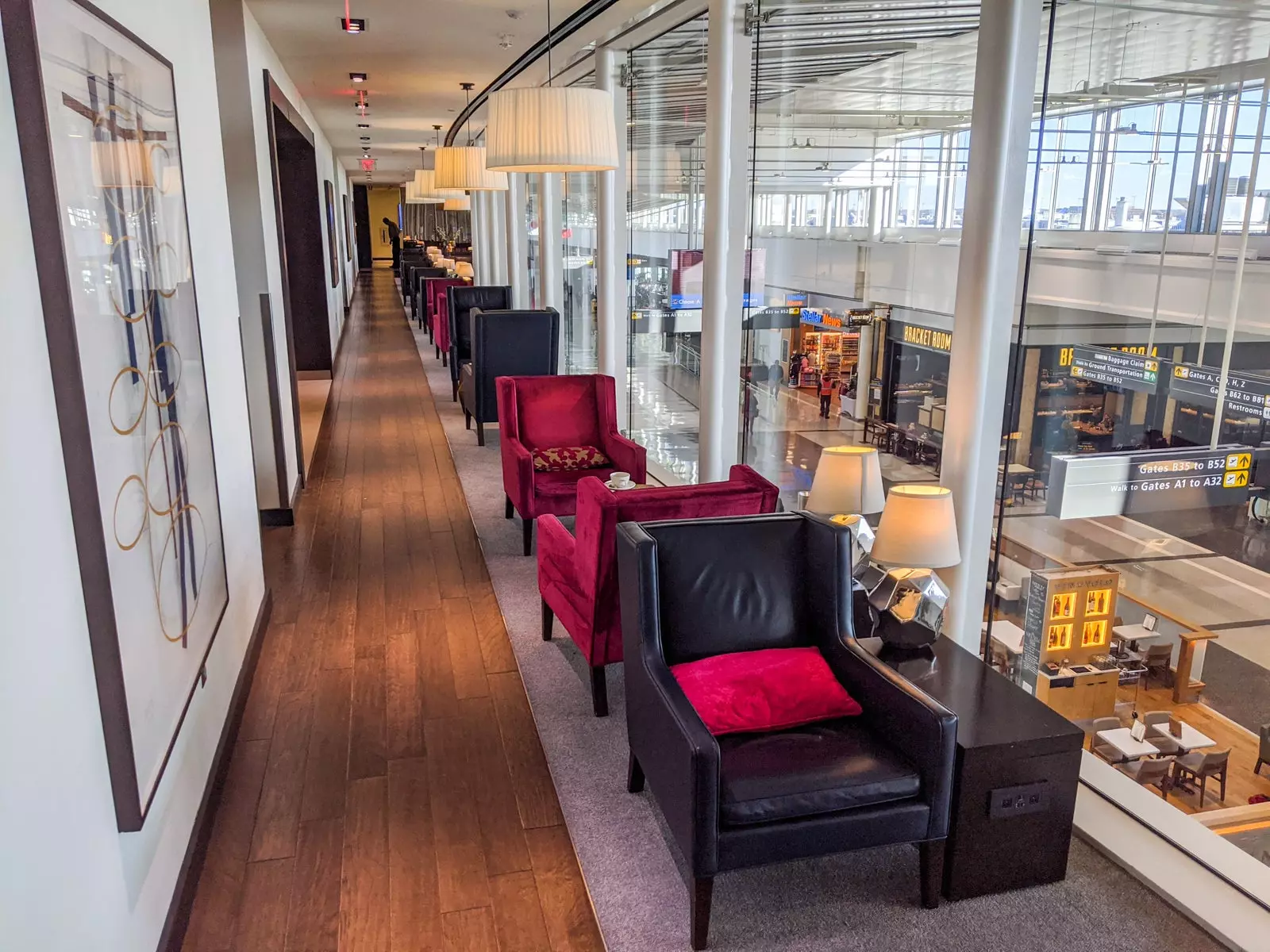 Die British Airways Priority Pass Lounge bei Schließung.