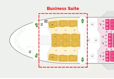 Các suite hạng thương gia mới của Asiana sẽ thay thế cabin hạng nhất 7617_1