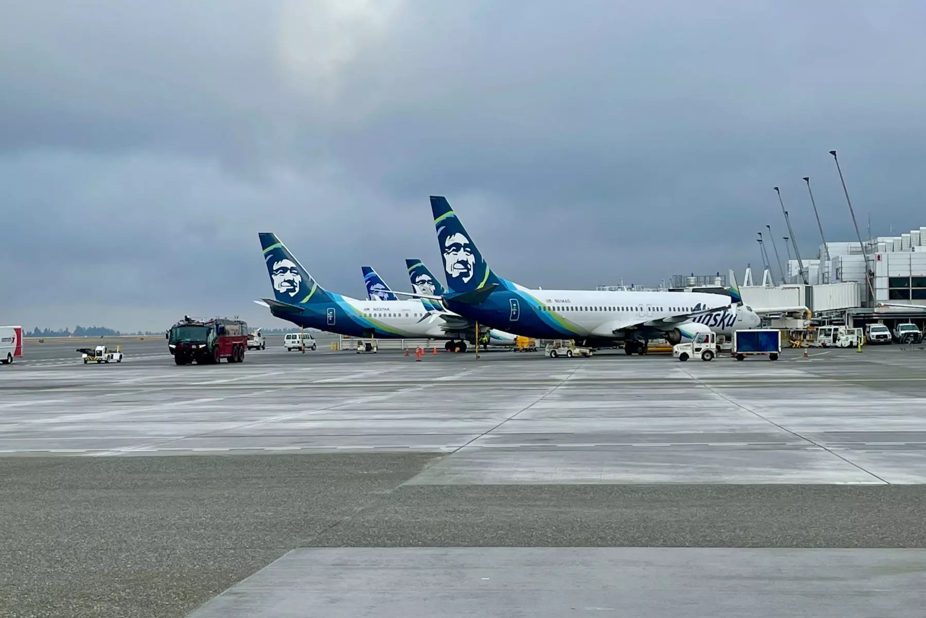 Alaska Airlines fleantugen.