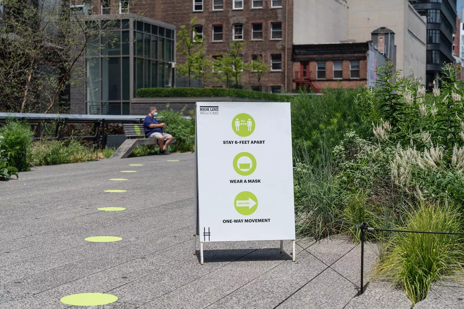 New York High Line e butsoe hape ka liphetoho tse ncha ho boloka bohle ba bolokehile. (Senepe ke Lev Radin/Pacific Press/LightRocket/Getty Images)