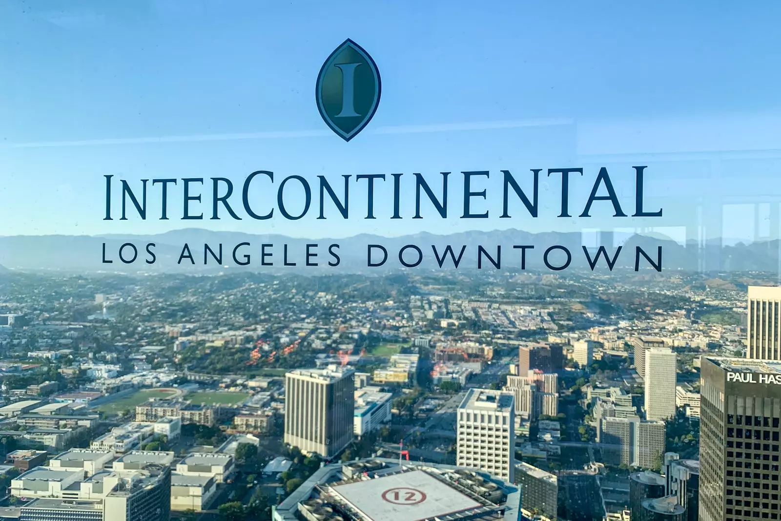 Utsikt over Los Angeles fra Intercontinental Los Angeles sentrum. (Foto av Clint Henderson/The Points Guy)