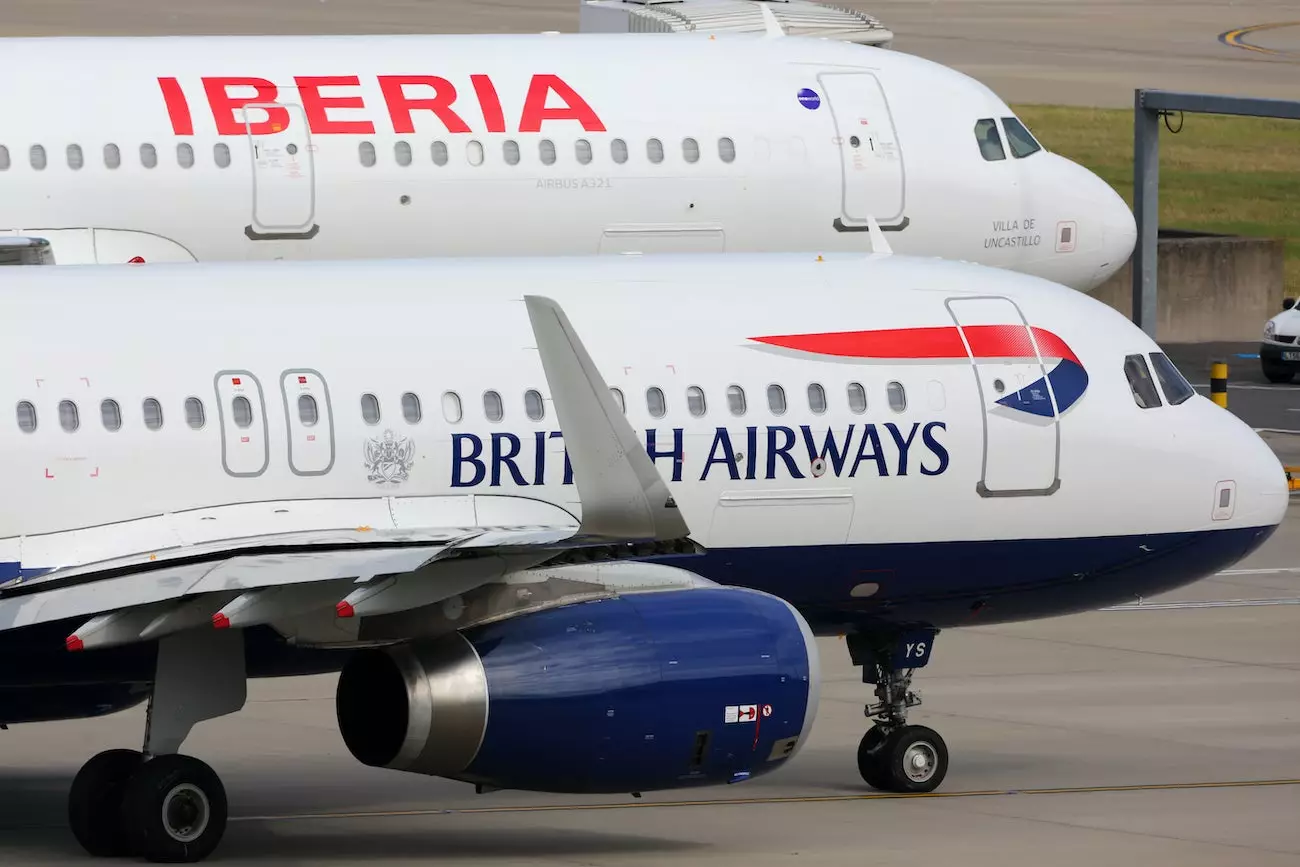 British Airways och Iberia Planes på LHR