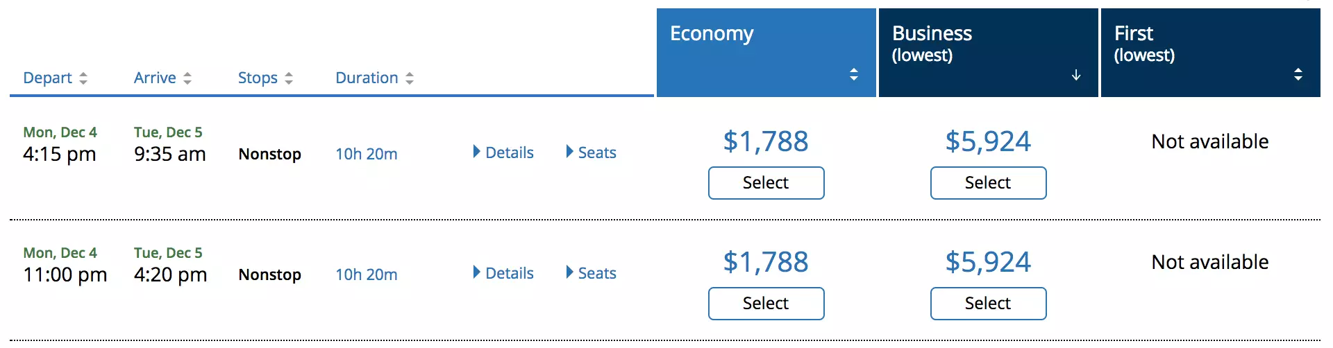 Unha actualización sobre United Polaris Business Class, un ano dentro 9259_3