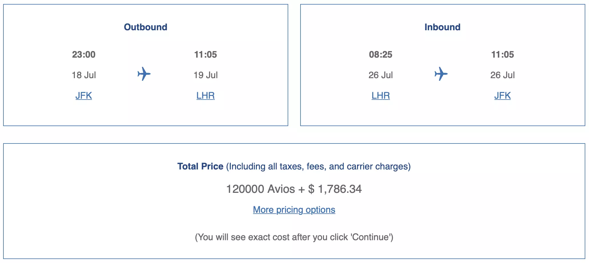 Bilhete prêmio British Airways JFK para LHR